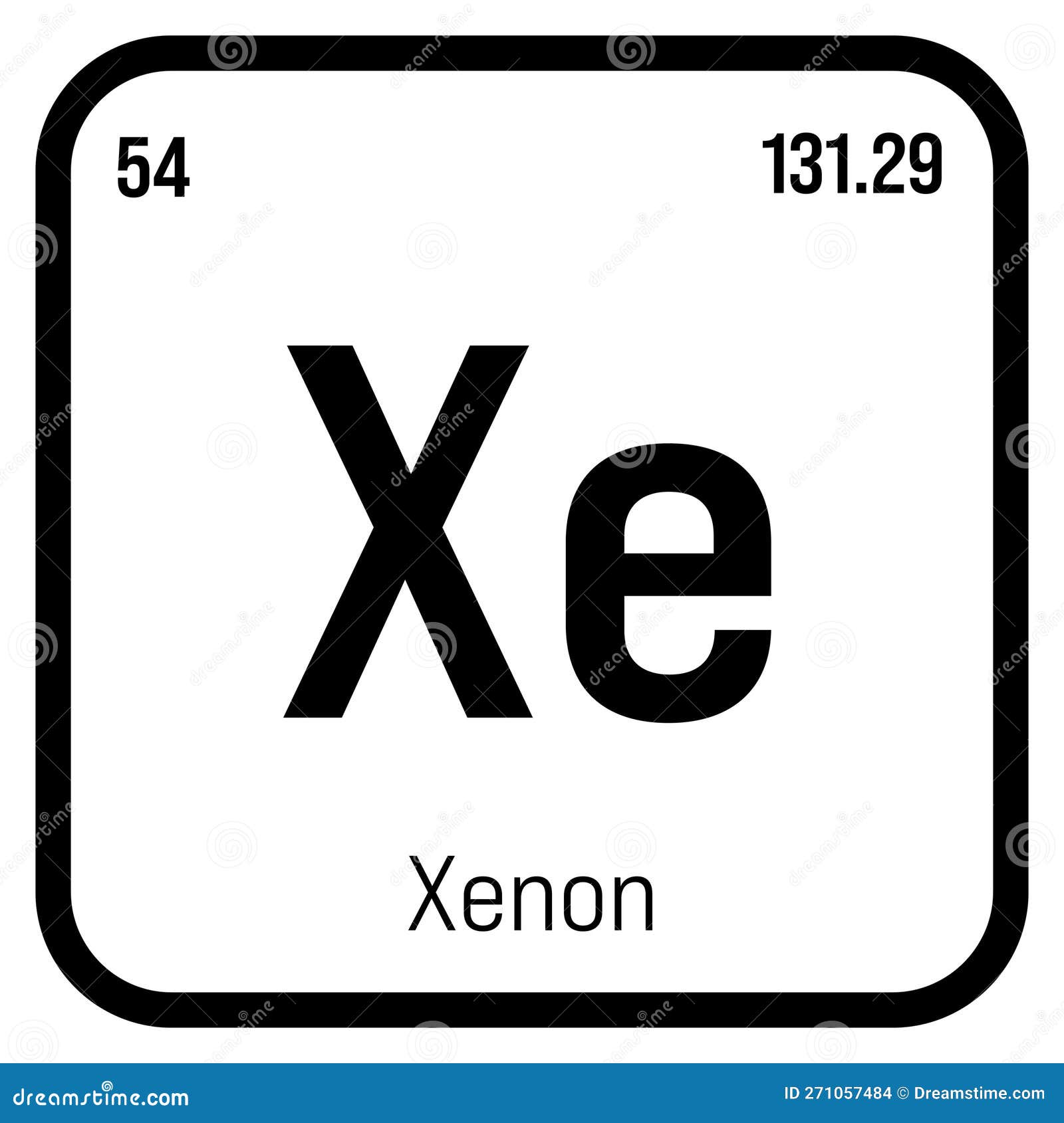 Xenon, Xe, Periodic Table Element Stock Vector - Illustration of ... Xenon, Xe, Periodic Table Element Stock Vector - Illustration of ...