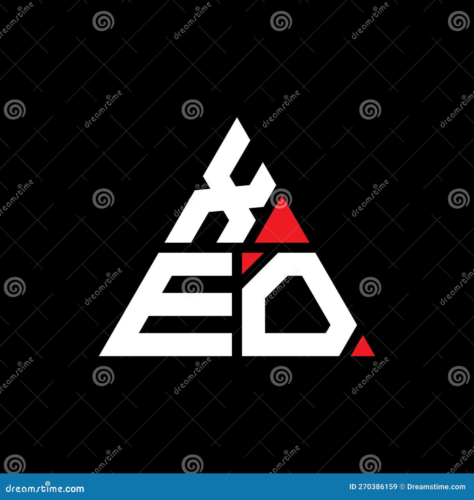 XEO Triangle Letter Logo Design with Triangle Shape. XEO Triangle Logo ...