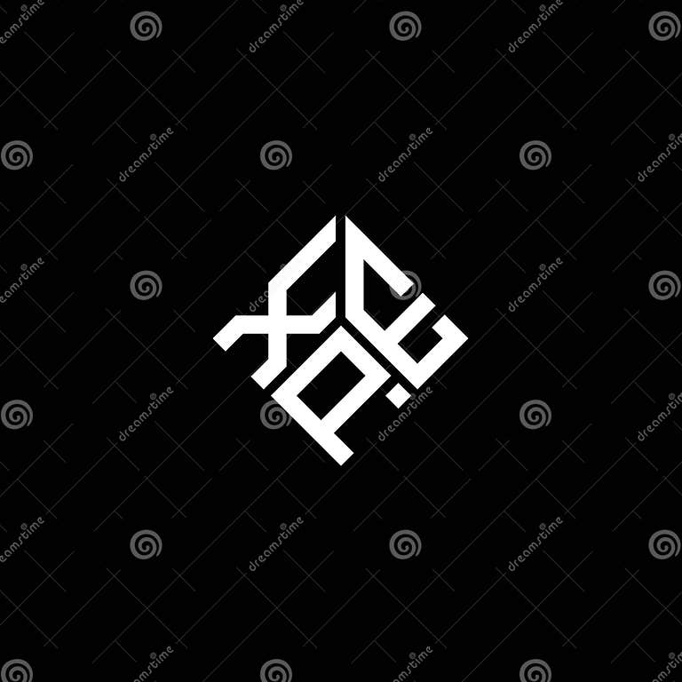 XEP Letter Logo Design on Black Background. XEP Creative Initials ...