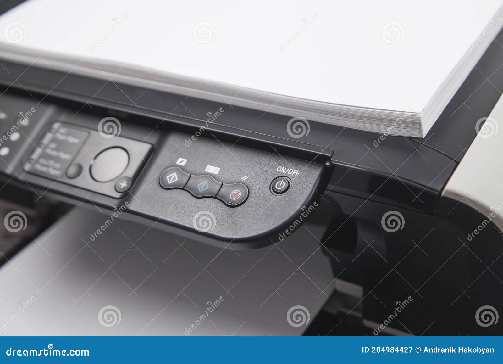 Xerox Printer Machine and Papers on the Desk Stock Image - Image of ...