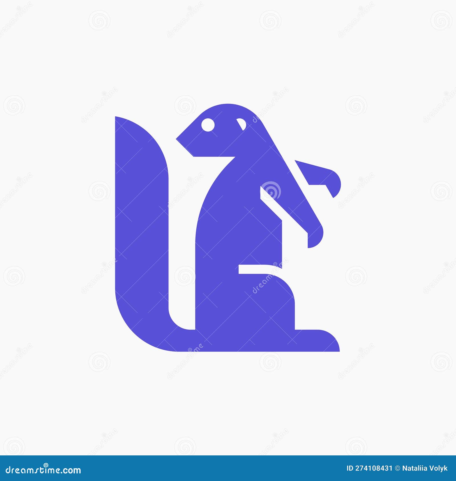 Xerus Logo stock vector. Illustration of design, mammal - 274108431