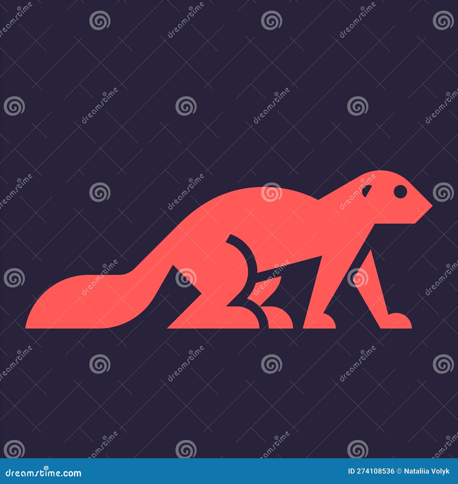 Xerus Logo stock vector. Illustration of small, mammal - 274108536