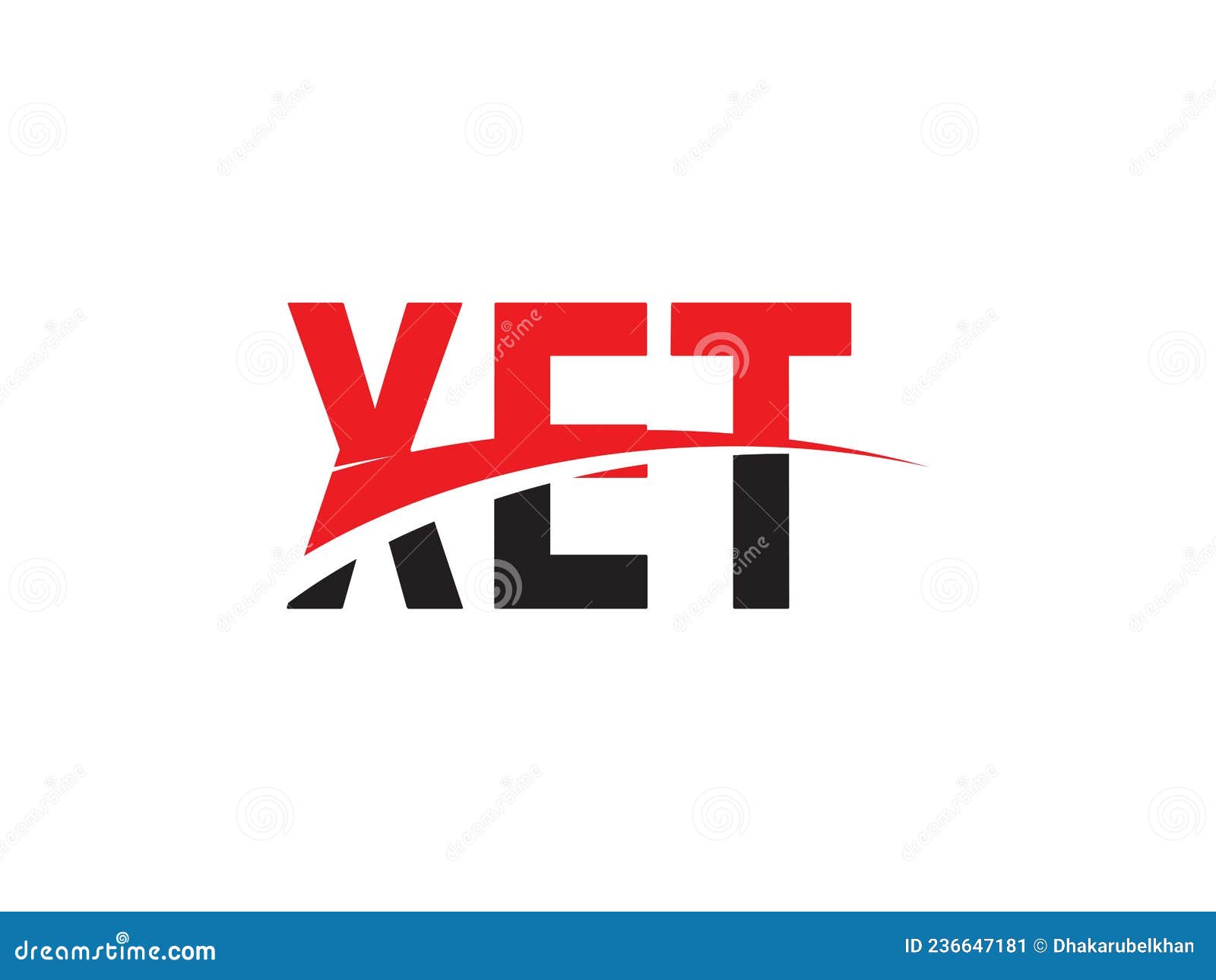 XET Letter Initial Logo Design Vector Illustration Stock Vector ...