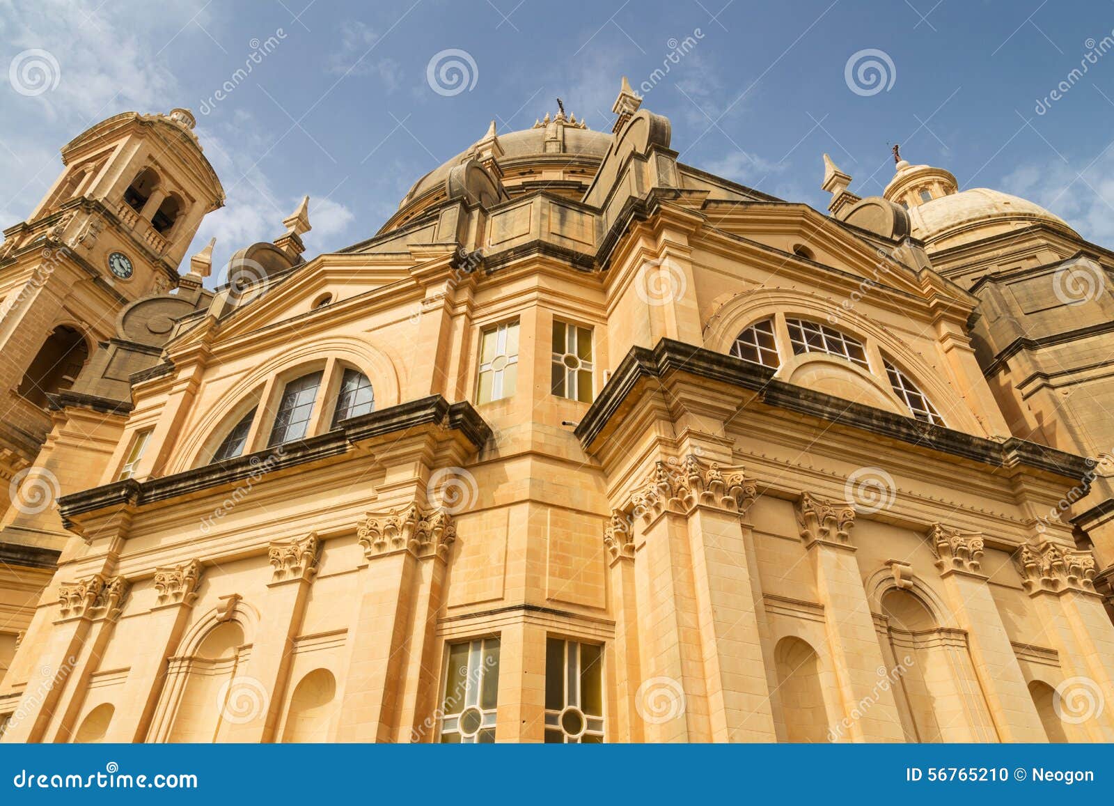 Xewkija Church in Gozo, Malta Stock Photo - Image of christianity ...