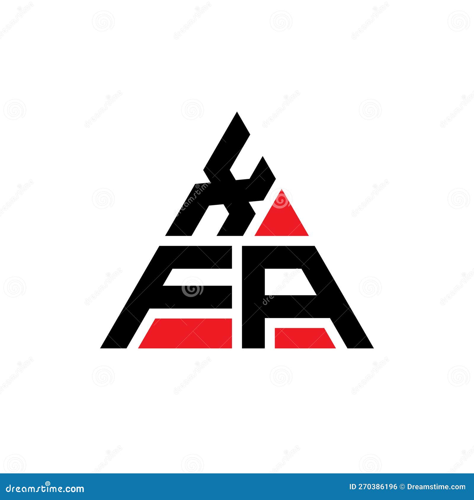 XFA Triangle Letter Logo Design with Triangle Shape. XFA Triangle Logo ...