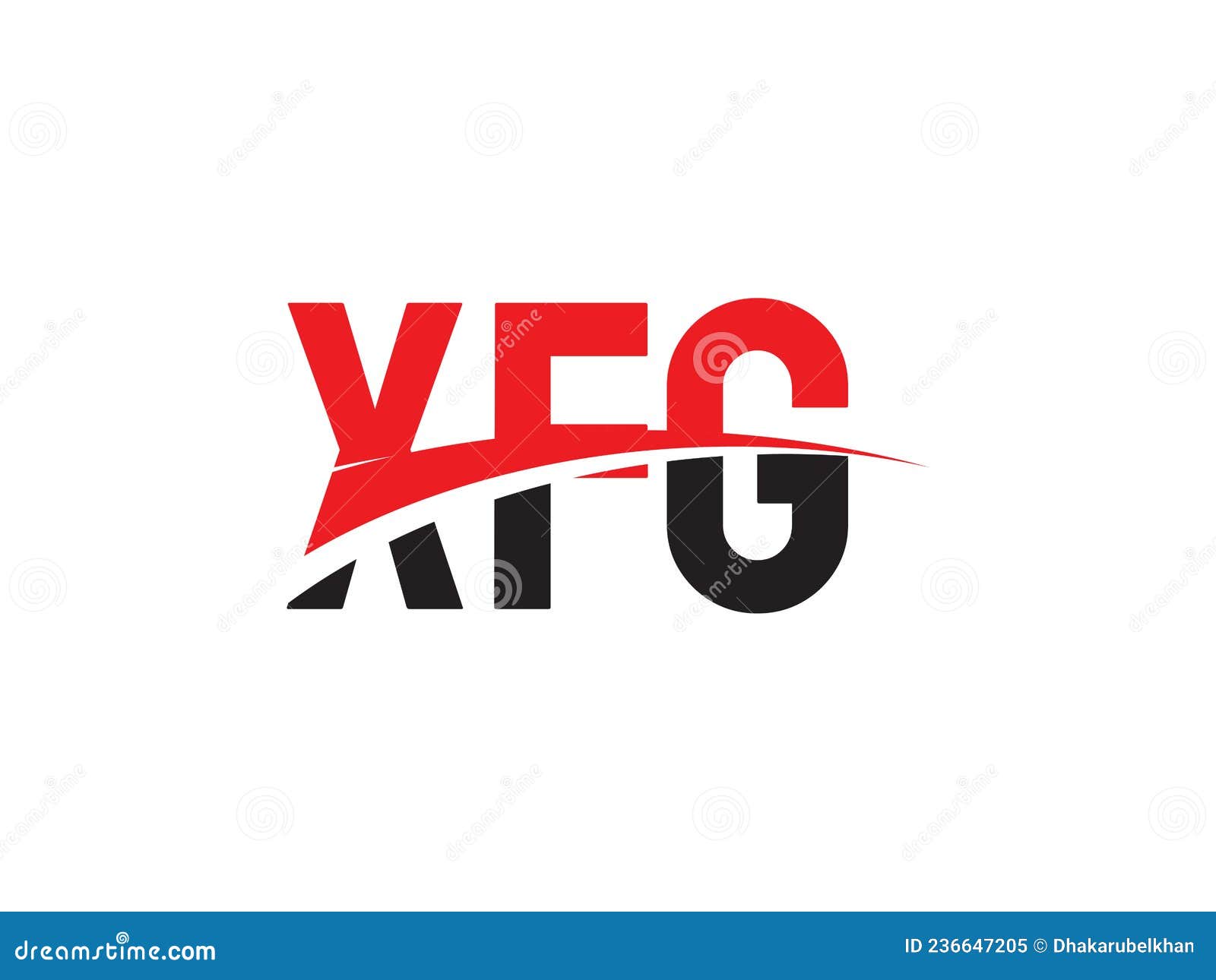 XFG Letter Initial Logo Design Vector Illustration Stock Vector ...