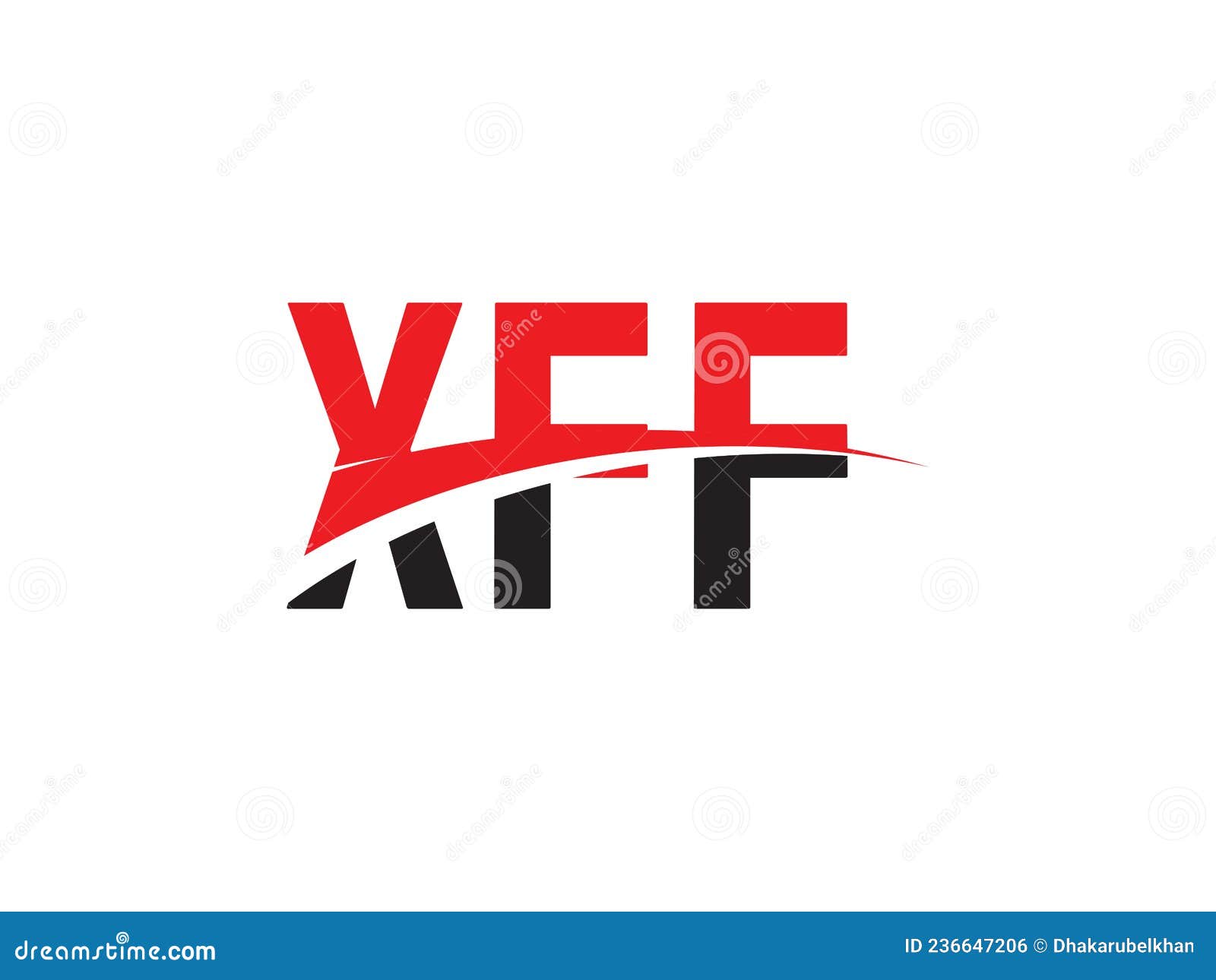 XFF Letter Initial Logo Design Vector Illustration Stock Vector ...