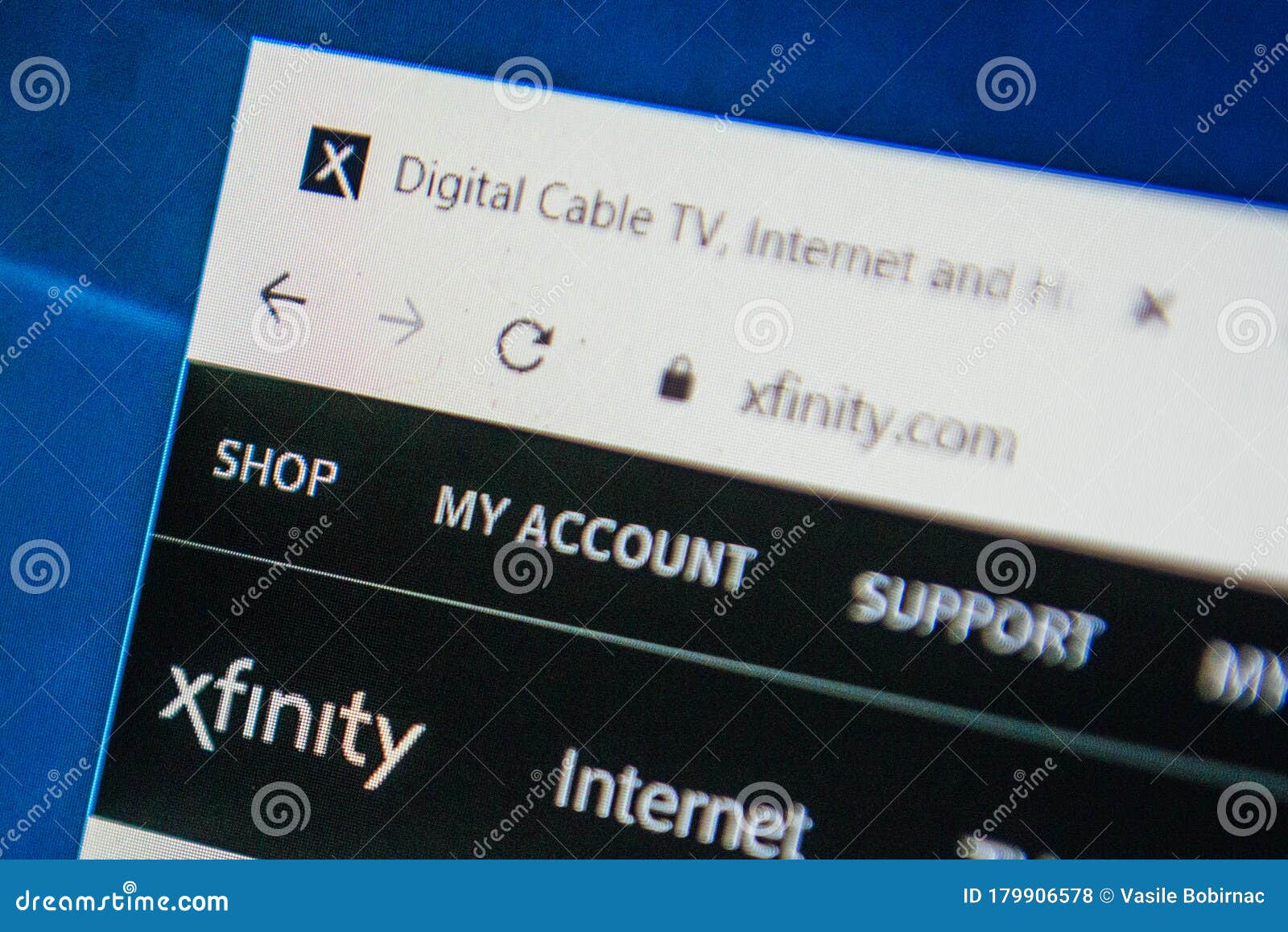 Xfinity.com Web Site. Selective Focus. Editorial Stock Photo - Image of ...