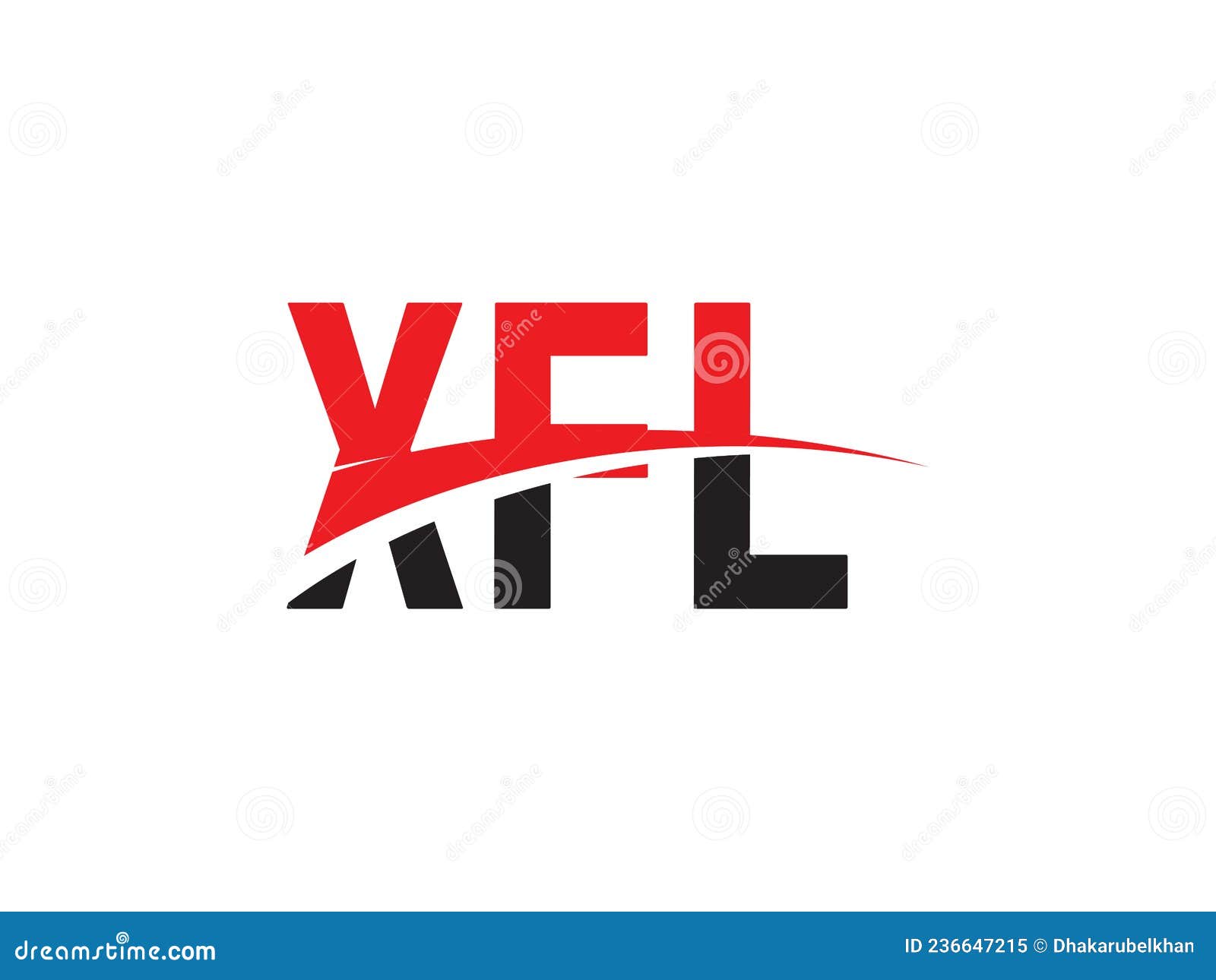 XFL Letter Initial Logo Design Vector Illustration Stock Vector ...