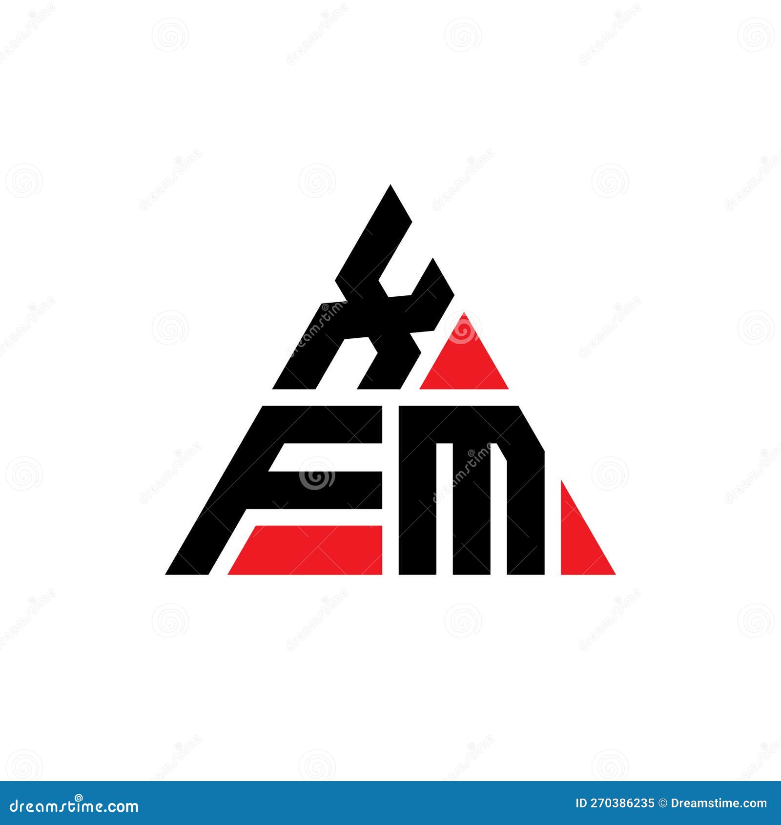 XFM Triangle Letter Logo Design with Triangle Shape. XFM Triangle Logo ...