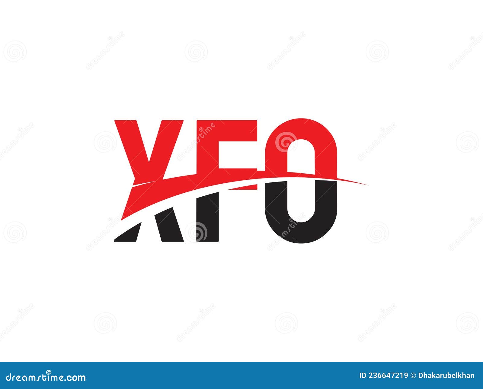 XFO Letter Initial Logo Design Vector Illustration Stock Vector ...