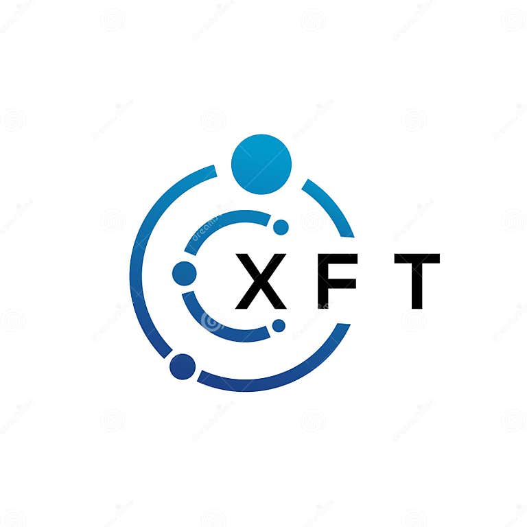 XFT Letter Technology Logo Design on White Background. XFT Creative ...