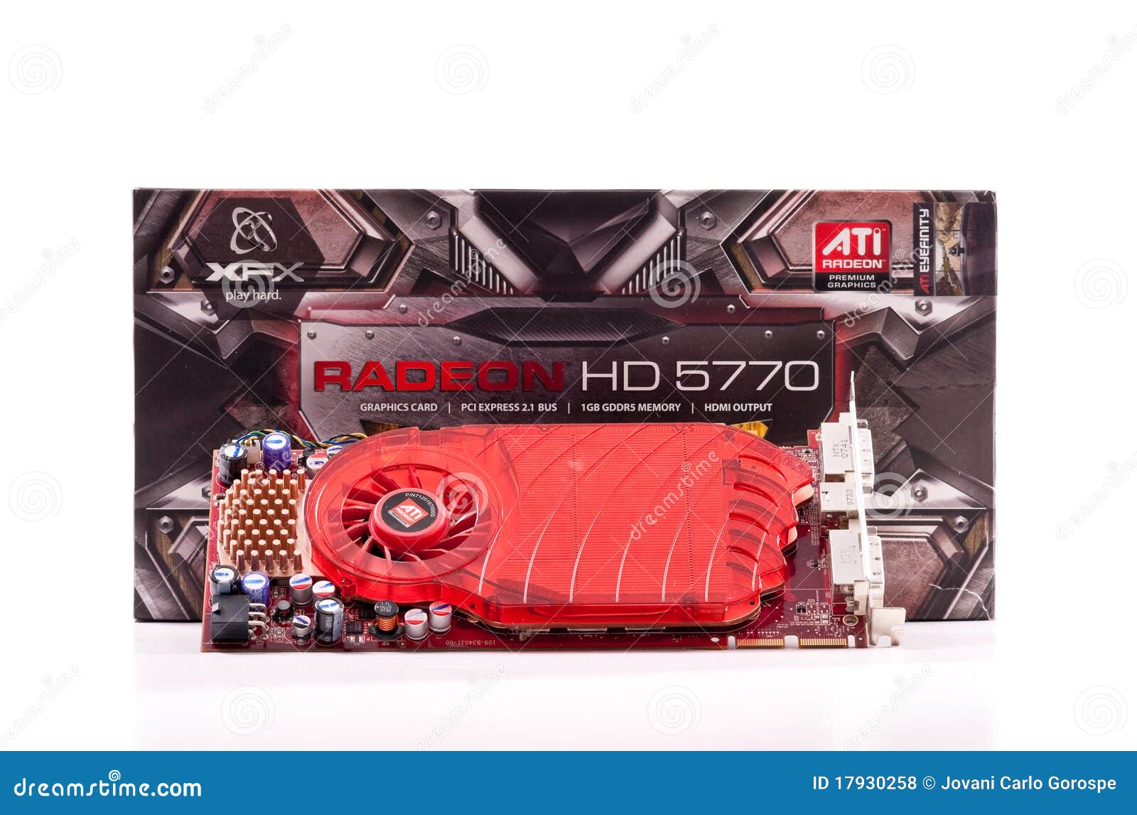 XFX ATI Graphics Card editorial stock photo. Image of electronic - 17930258