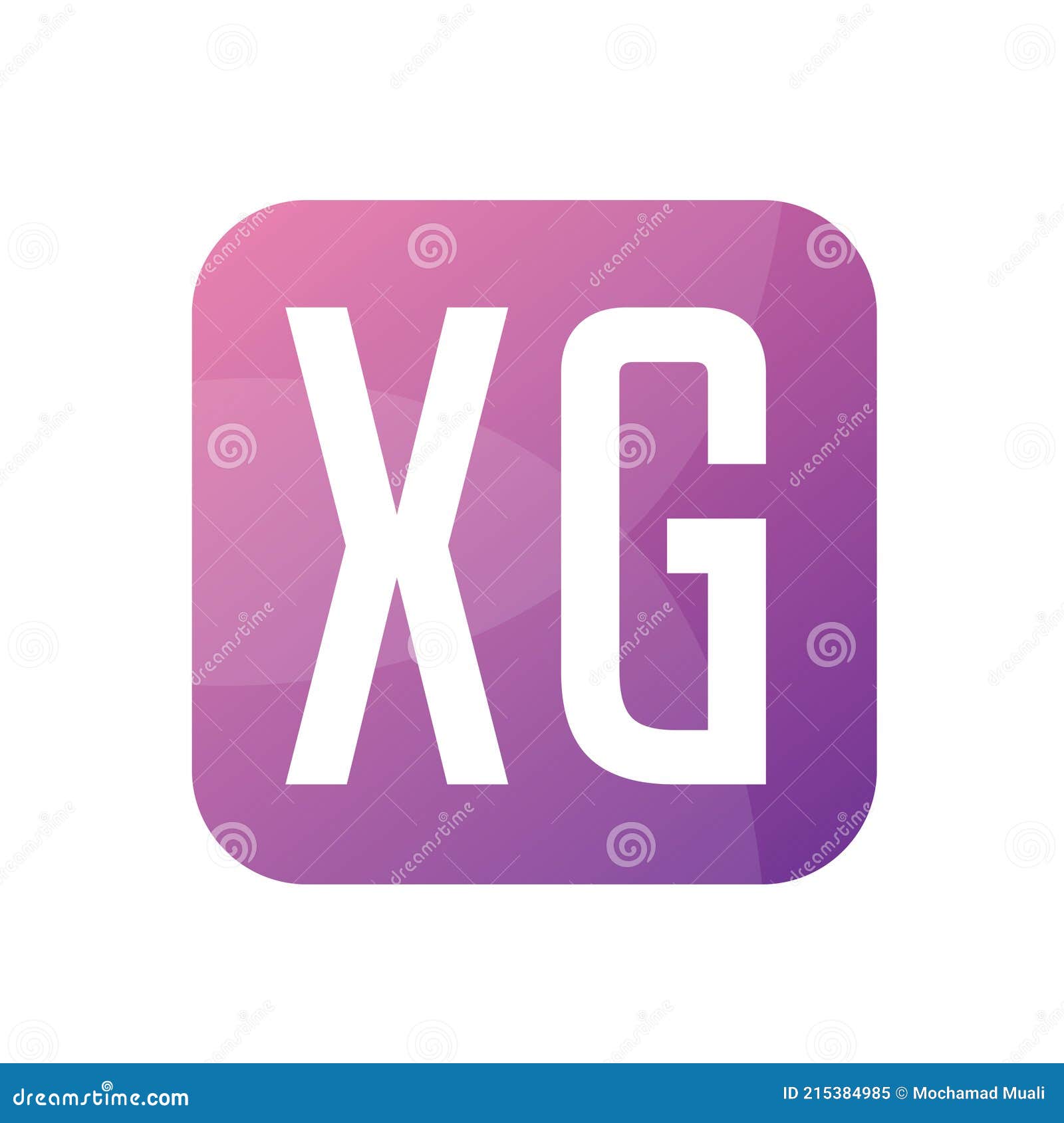 XG Letter Logo Design with Simple Style Stock Illustration ...
