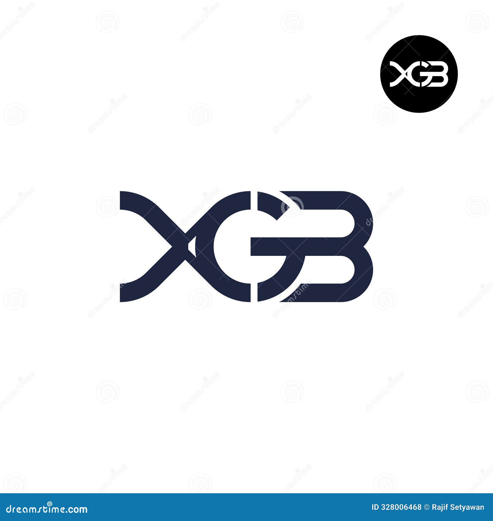 XGB Logo Letter Monogram Design Stock Vector - Illustration of letters ...