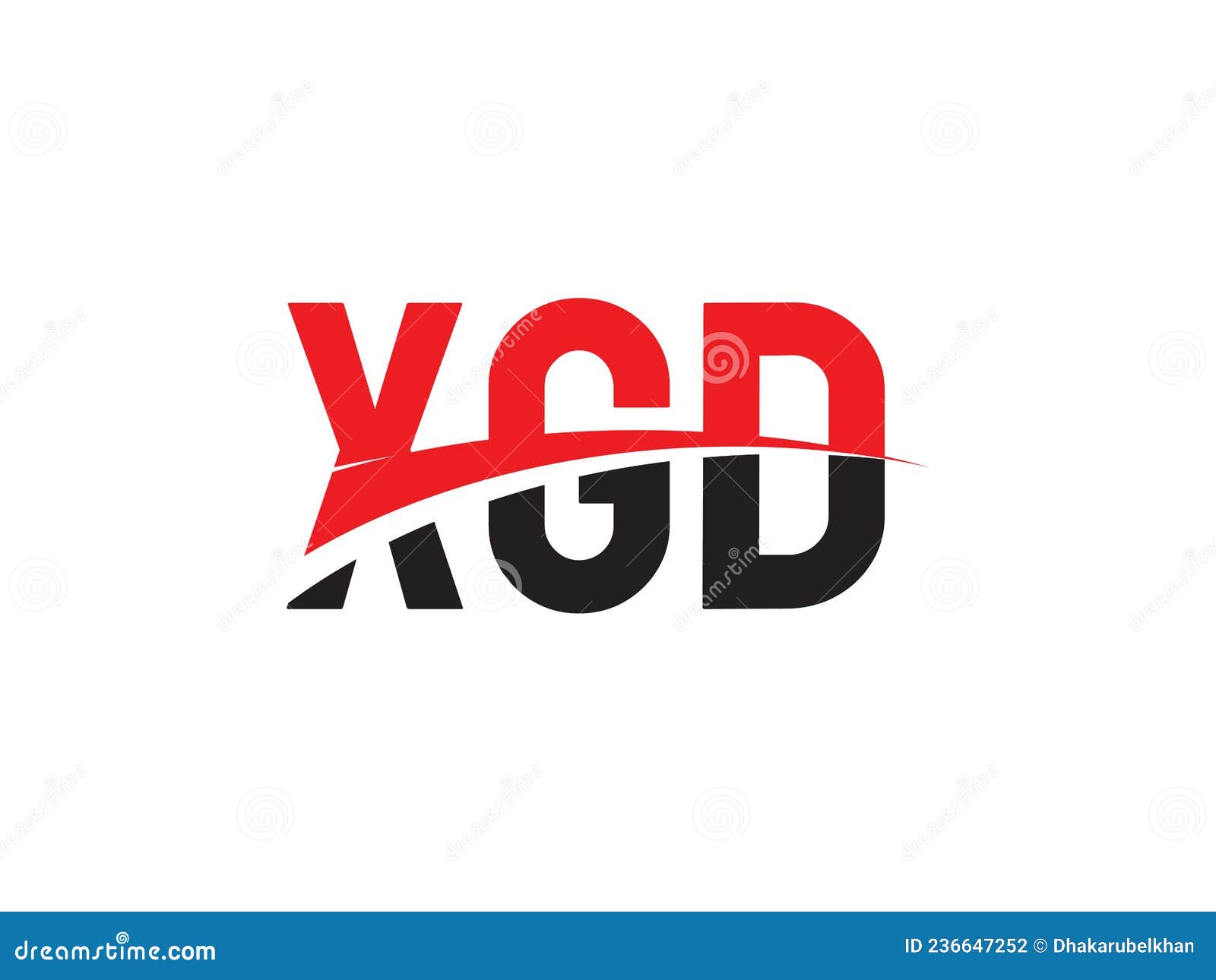 XGD Letter Initial Logo Design Vector Illustration Stock Vector ...