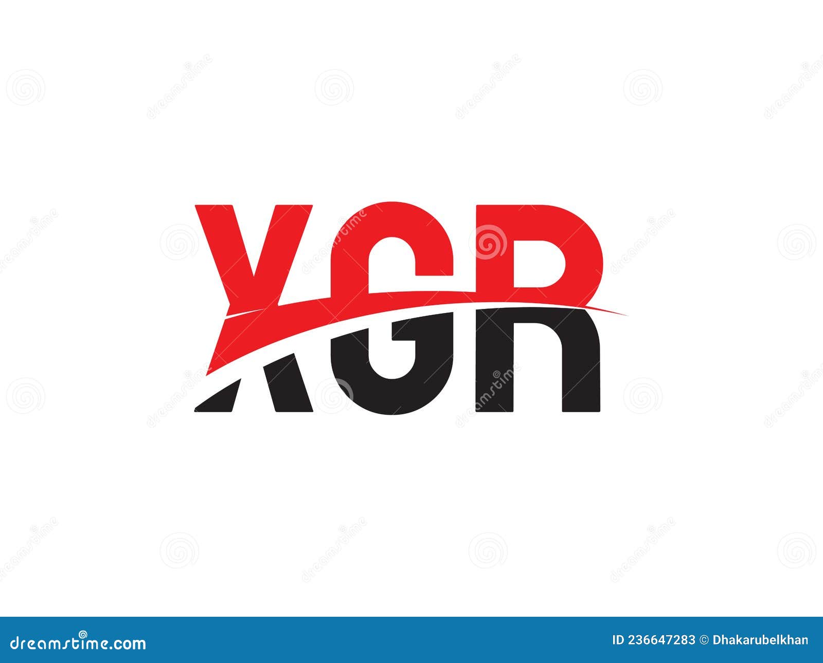 XGR Letter Initial Logo Design Vector Illustration Stock Vector ...