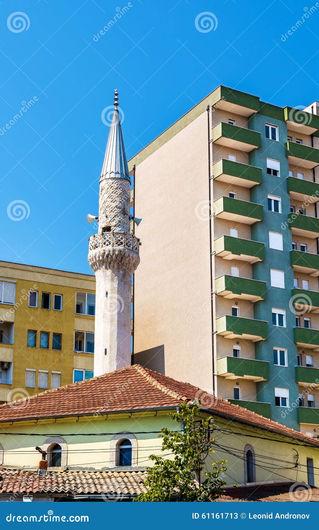 Xhamia E Osmonit Mosque in Pristina Stock Image - Image of koran ...