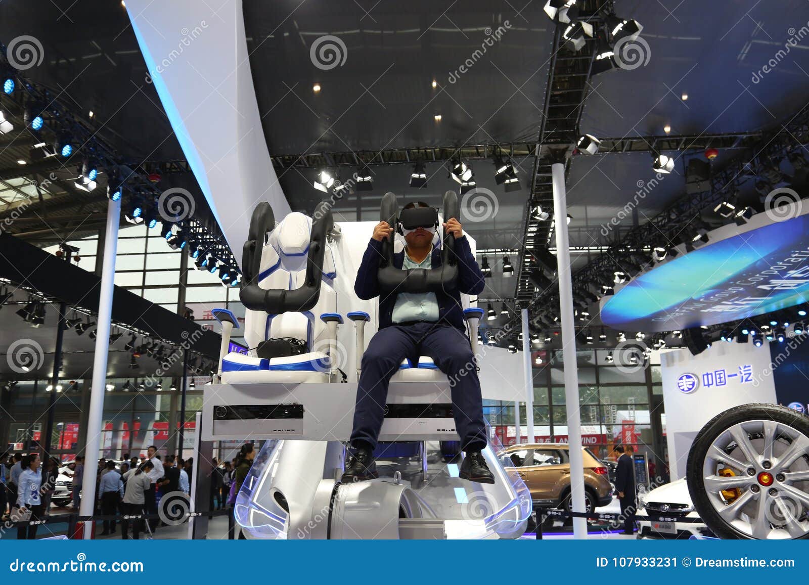 Xi `an auto show the scene editorial photo. Image of oranges - 107933231