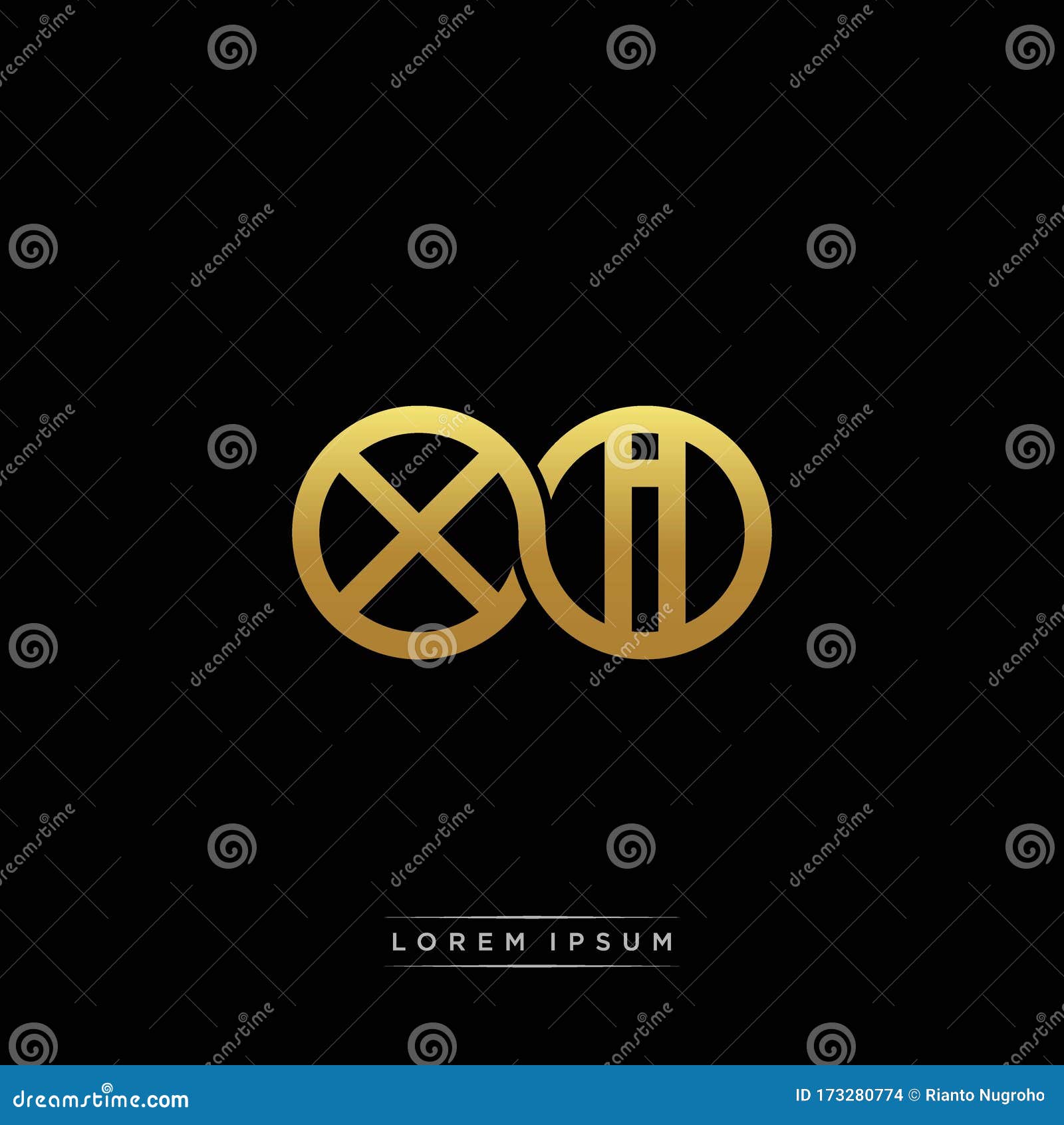 XI Initial Letter Linked Circle Capital Monogram Logo Modern Template ...