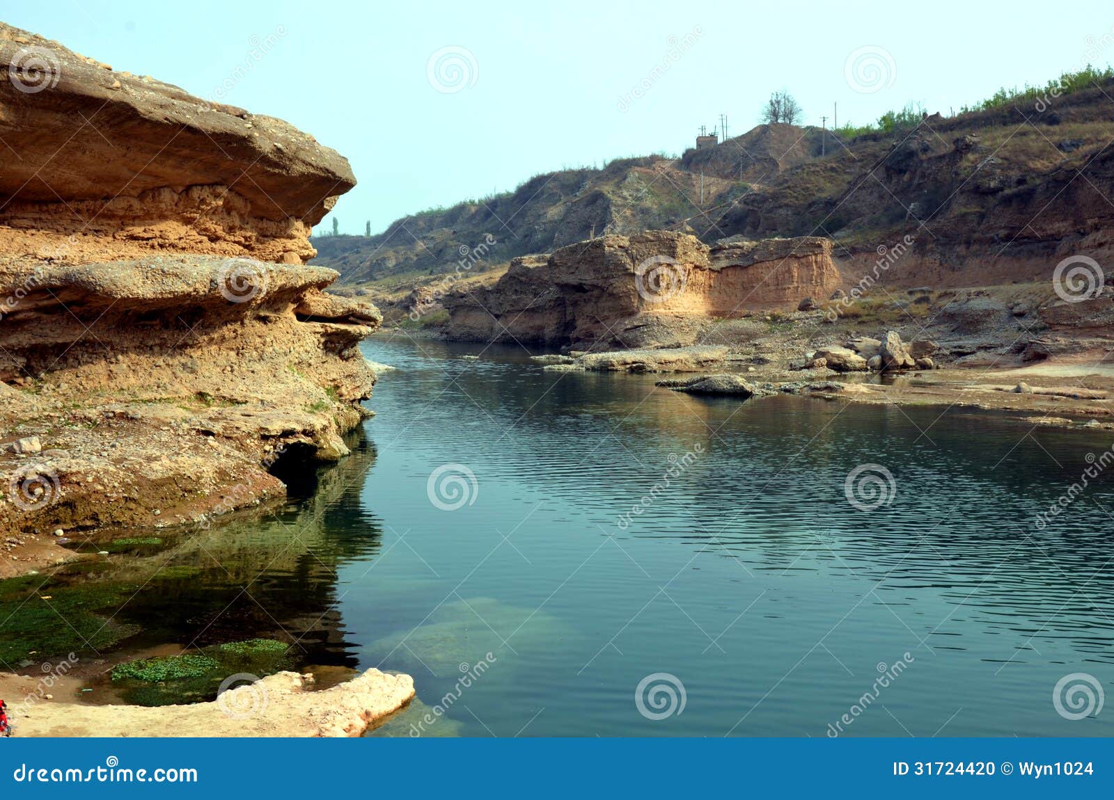 Xi an Jinghe River Canyon Streams Stock Photo - Image of river, rivers ...