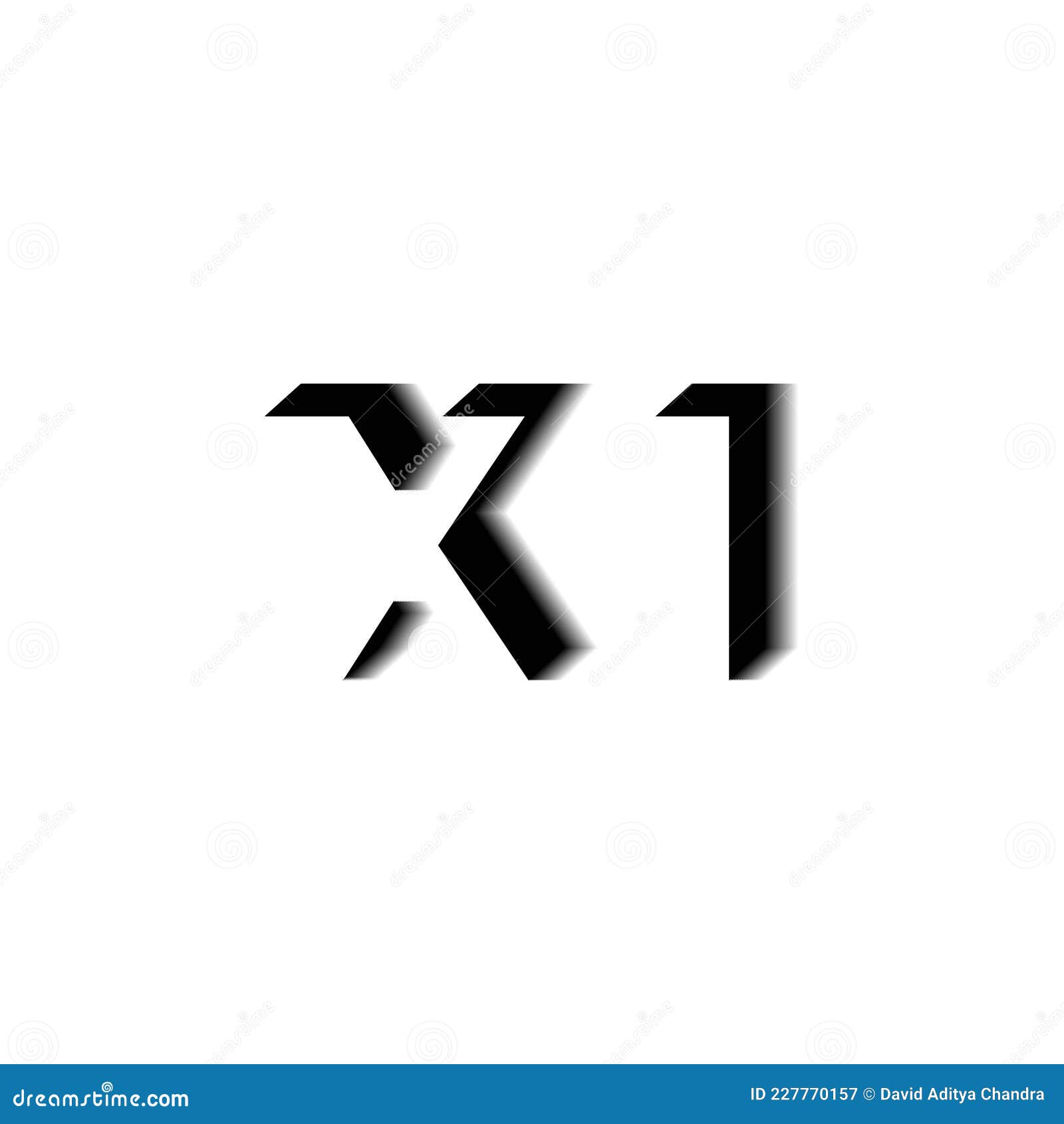 XI Monogram Shadow Shape Style Stock Vector - Illustration of abstract ...