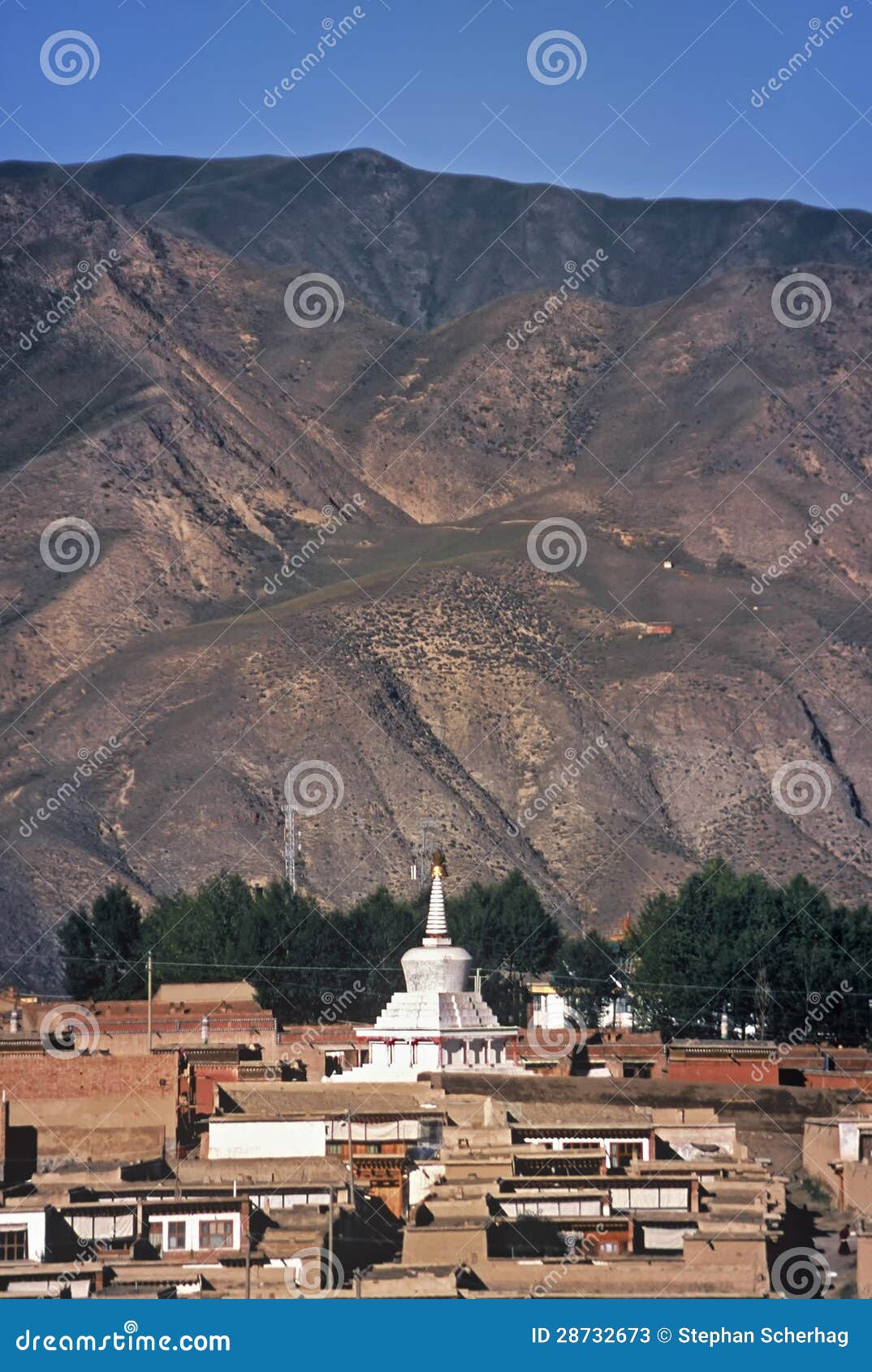 Xiahe, China stock image. Image of sunny, grass, serene - 28732673