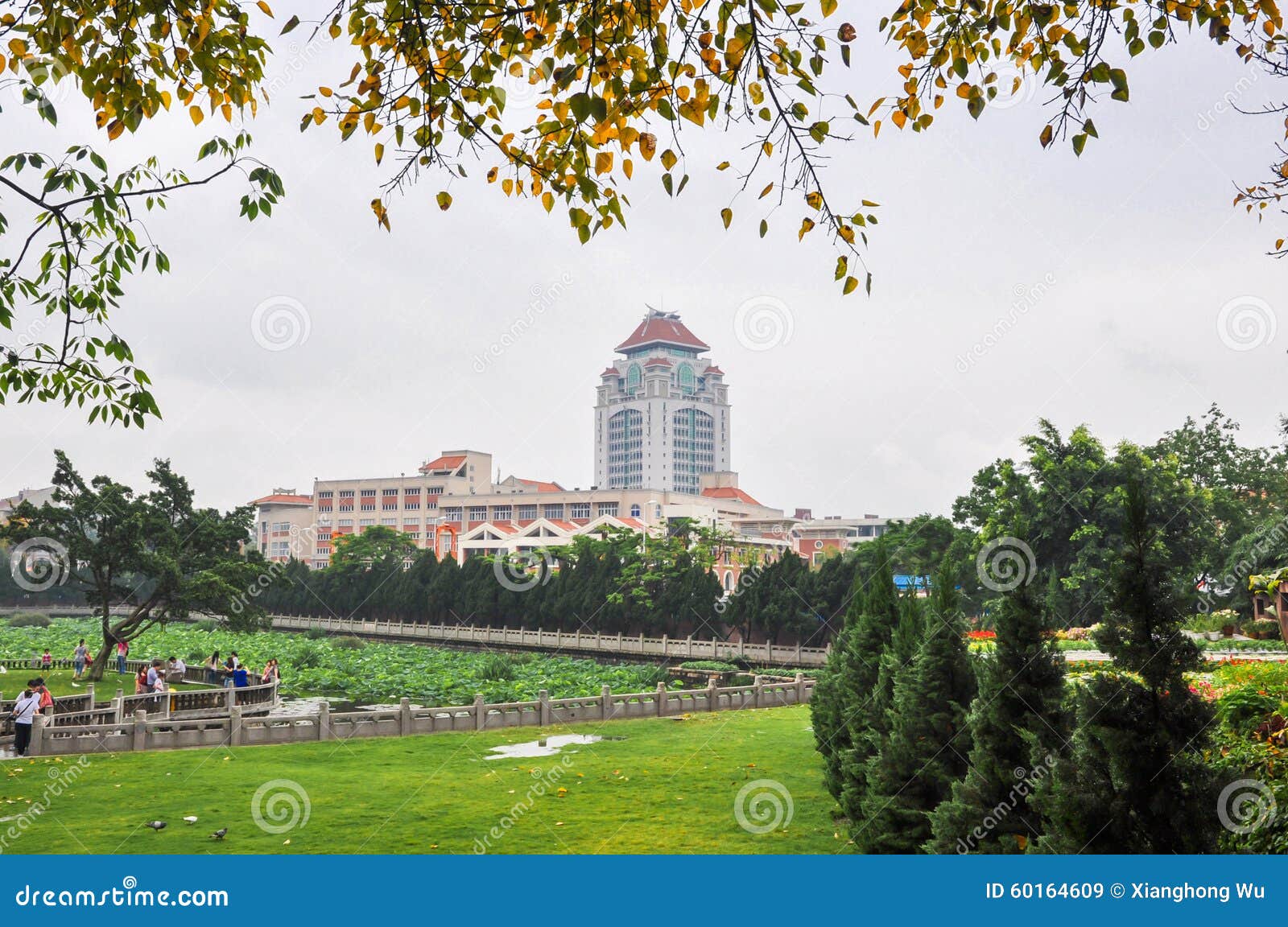 Xiamen University Campus editorial stock image. Image of buildings ...