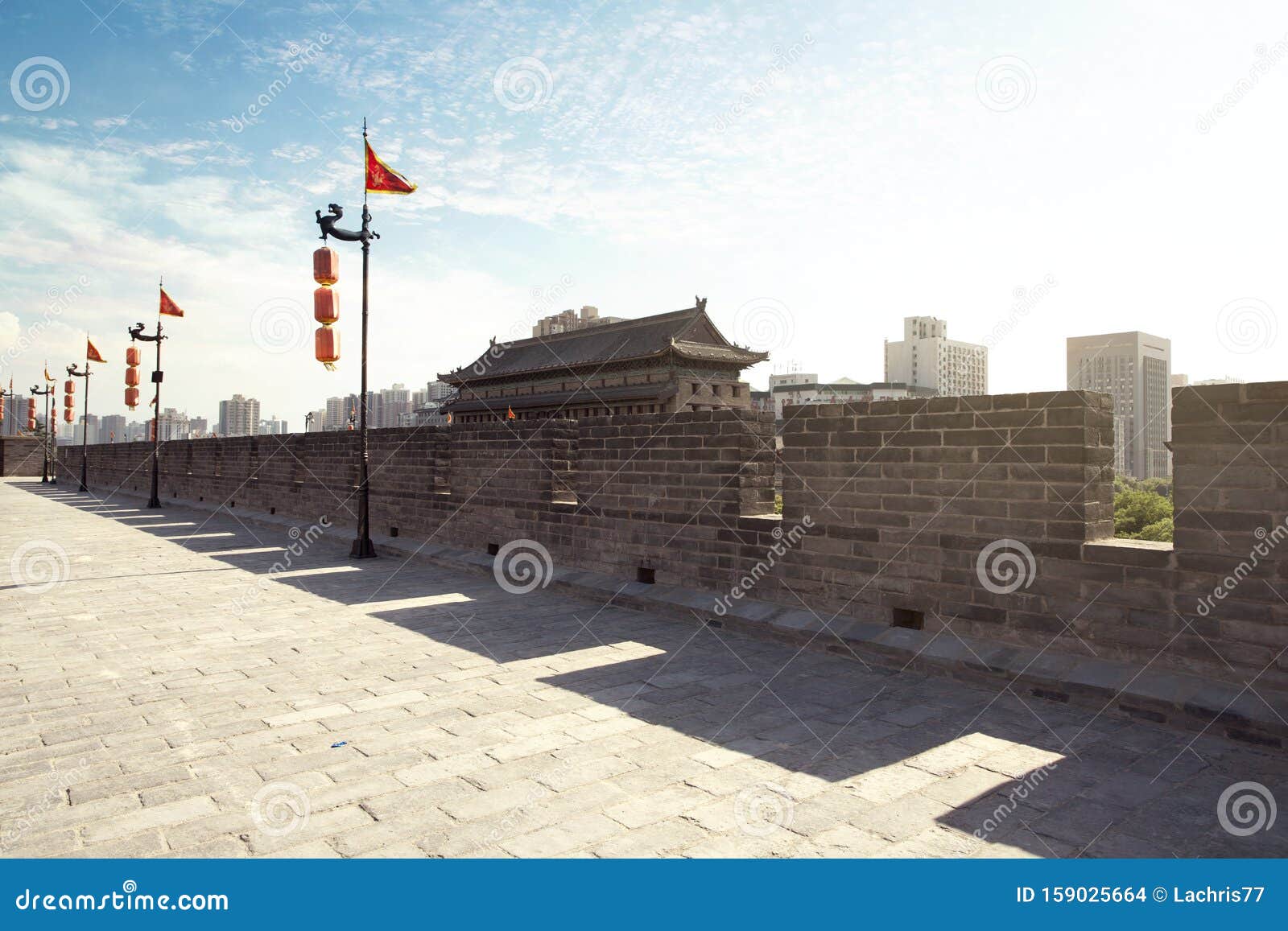 Xian, China stock photo. Image of tower, asia, landscape - 159025664