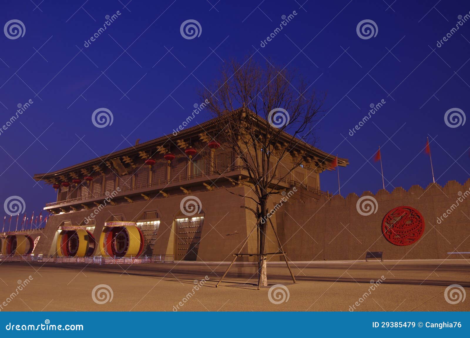 Xian tang DaMingGong sites editorial stock image. Image of history ...