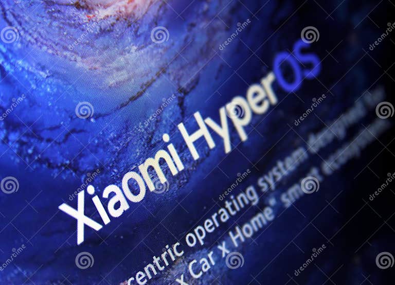 Xiaomi HyperOS Operating System Editorial Stock Image - Illustration of ...