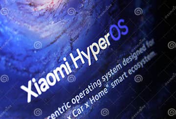 Xiaomi HyperOS Operating System Editorial Stock Image - Illustration of ...