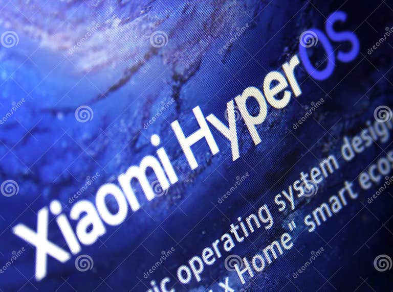 Xiaomi HyperOS Operating System Editorial Stock Photo - Illustration of ...