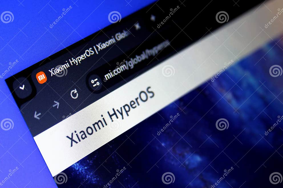 Xiaomi HyperOS Operating System Editorial Image - Illustration of ...