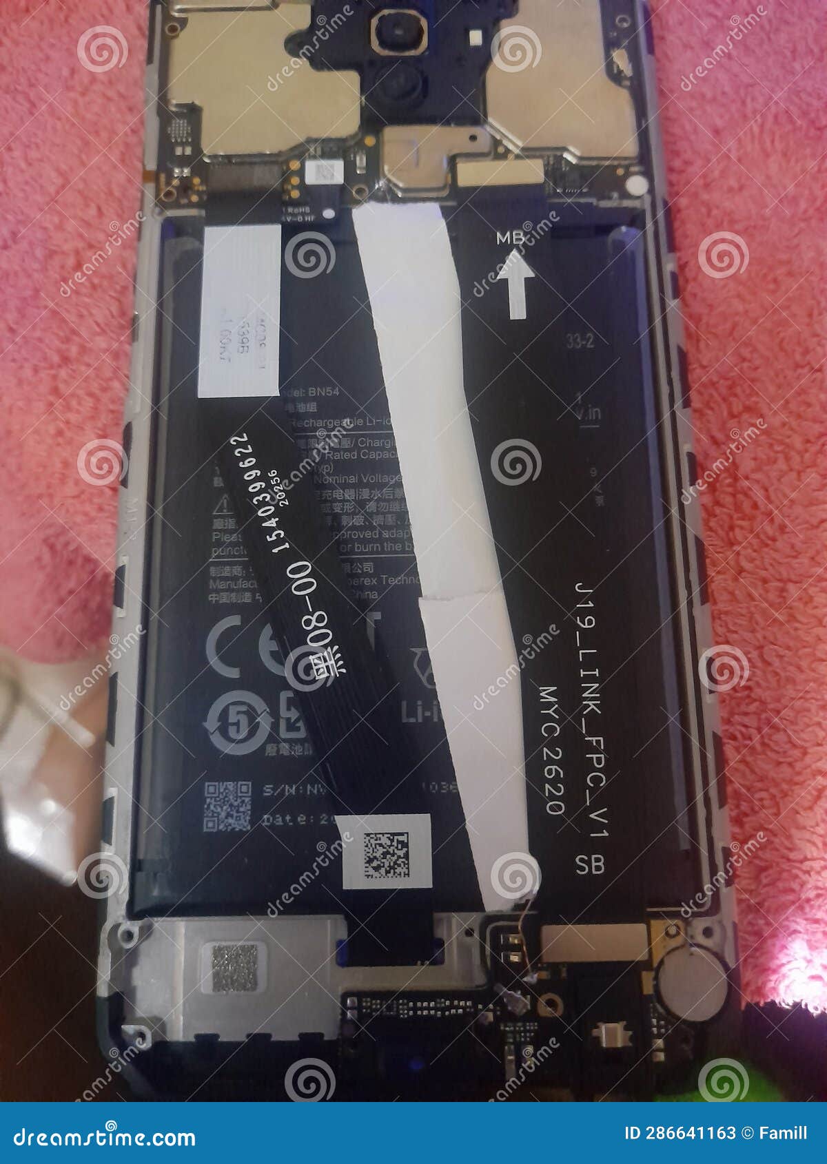 Xiaomi Redmi 9 Machine and Battery Vbus Jumper Editorial Stock Photo ...