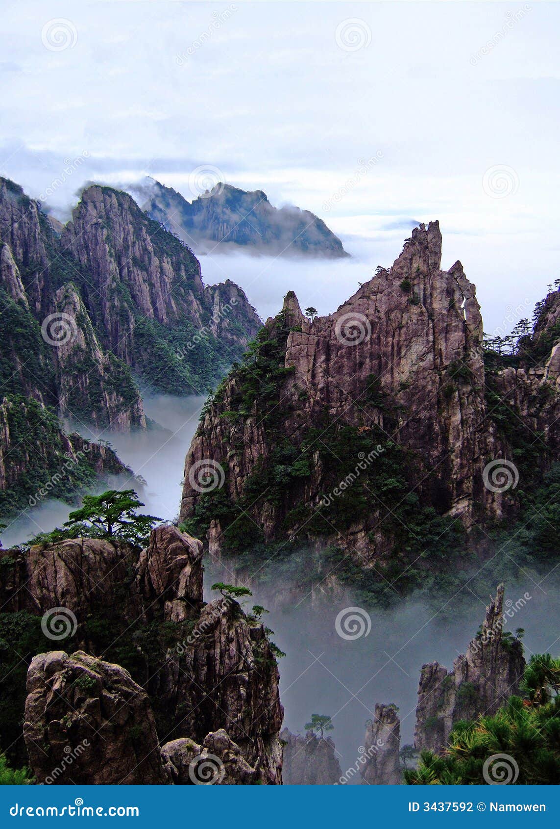 Xihai Great Gorge stock photo. Image of cloud, china, anhui - 3437592