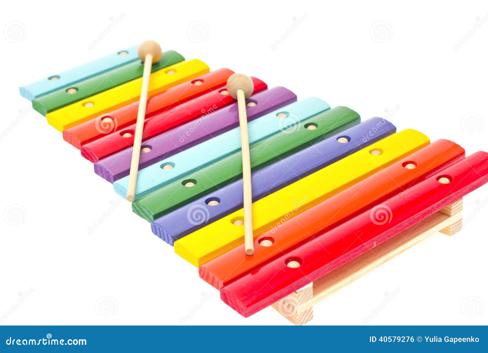 Xilofone Isolado No Fundo Branco Foto de Stock - Imagem de cilindro ...