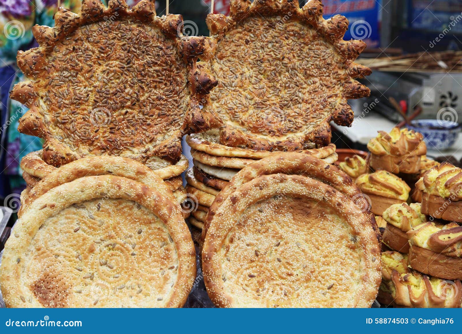 Xinjiang called naan bread stock image. Image of staple - 58874503