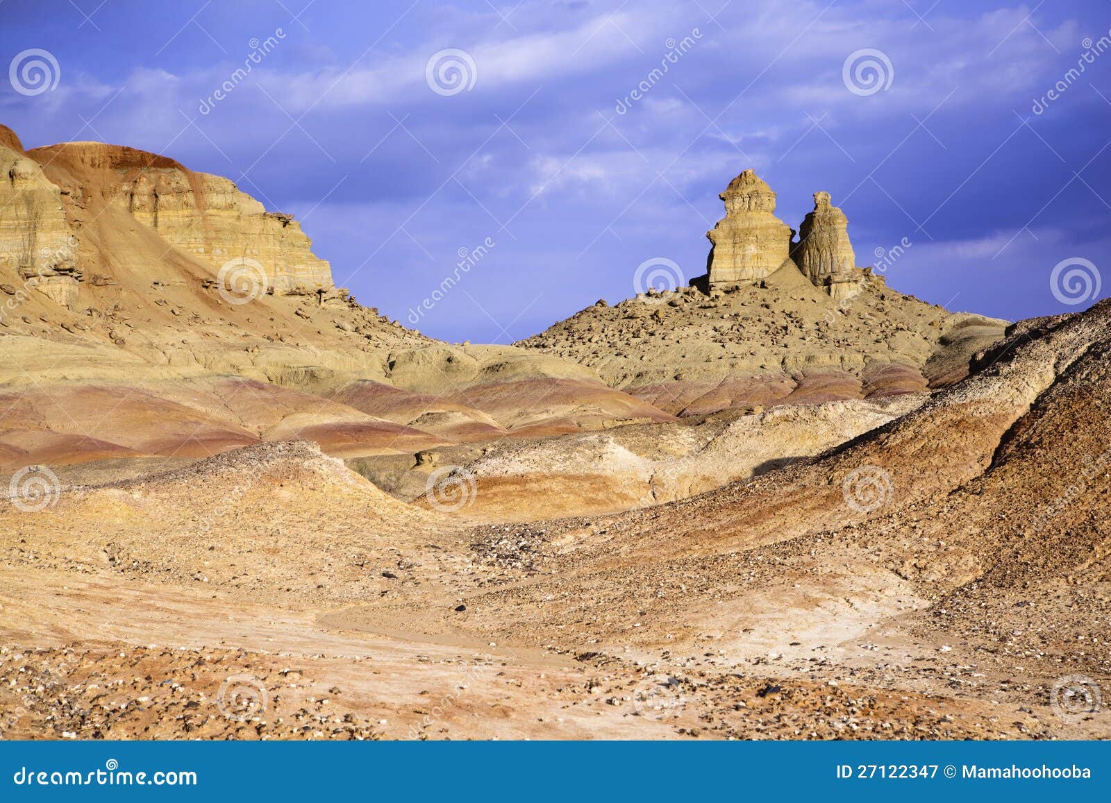 Xinjiang, China: Yardang Landform Stock Image - Image of eroded ...