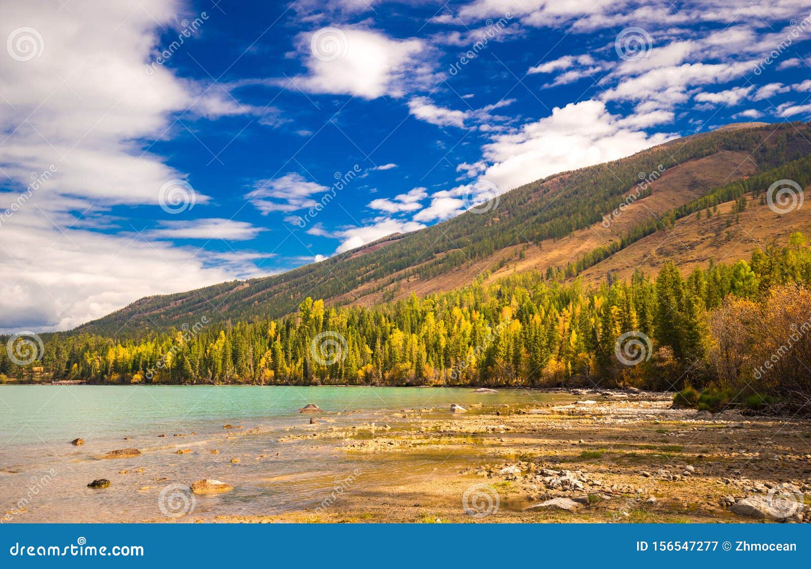 Xinjiang Kanas Lake Scenery Stock Image - Image of lake, view: 156547277