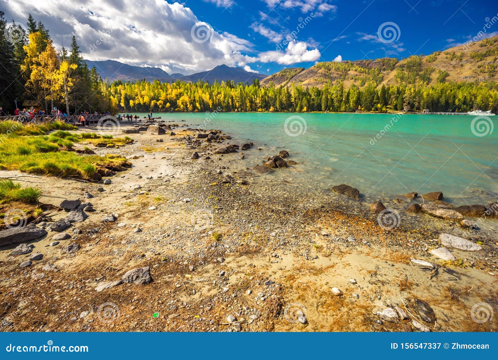 Xinjiang Kanas Lake Scenery Stock Image - Image of view, xinjiang ...