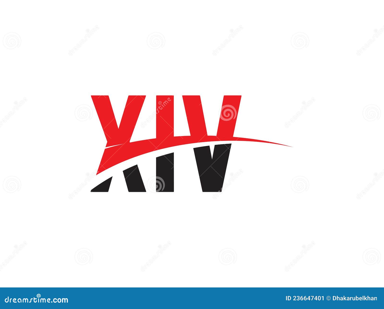 XIV Letter Initial Logo Design Vector Illustration Stock Vector ...