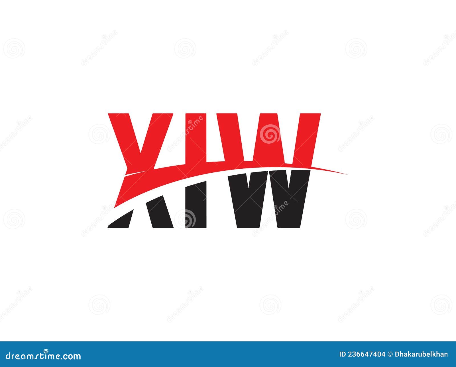 XIW Letter Initial Logo Design Vector Illustration Stock Vector ...