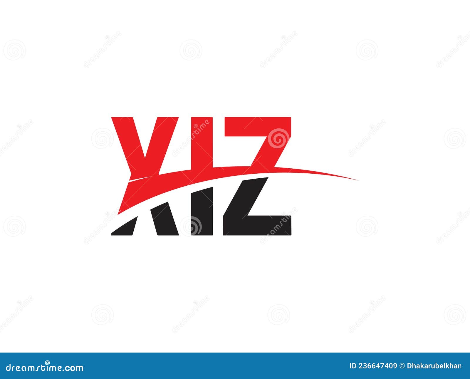XIZ Letter Initial Logo Design Vector Illustration Stock Vector ...