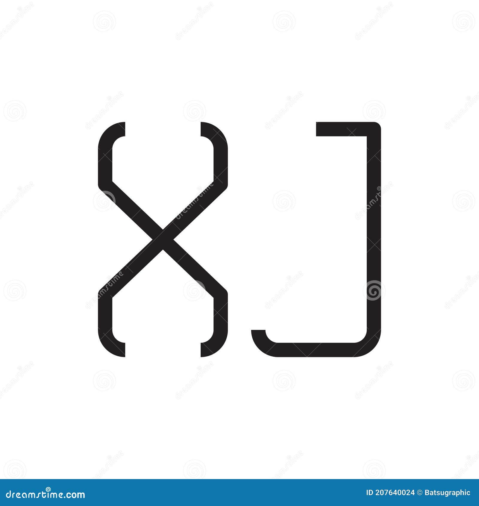 Xj Initial Letter Vector Logo Icon Stock Vector - Illustration of ...