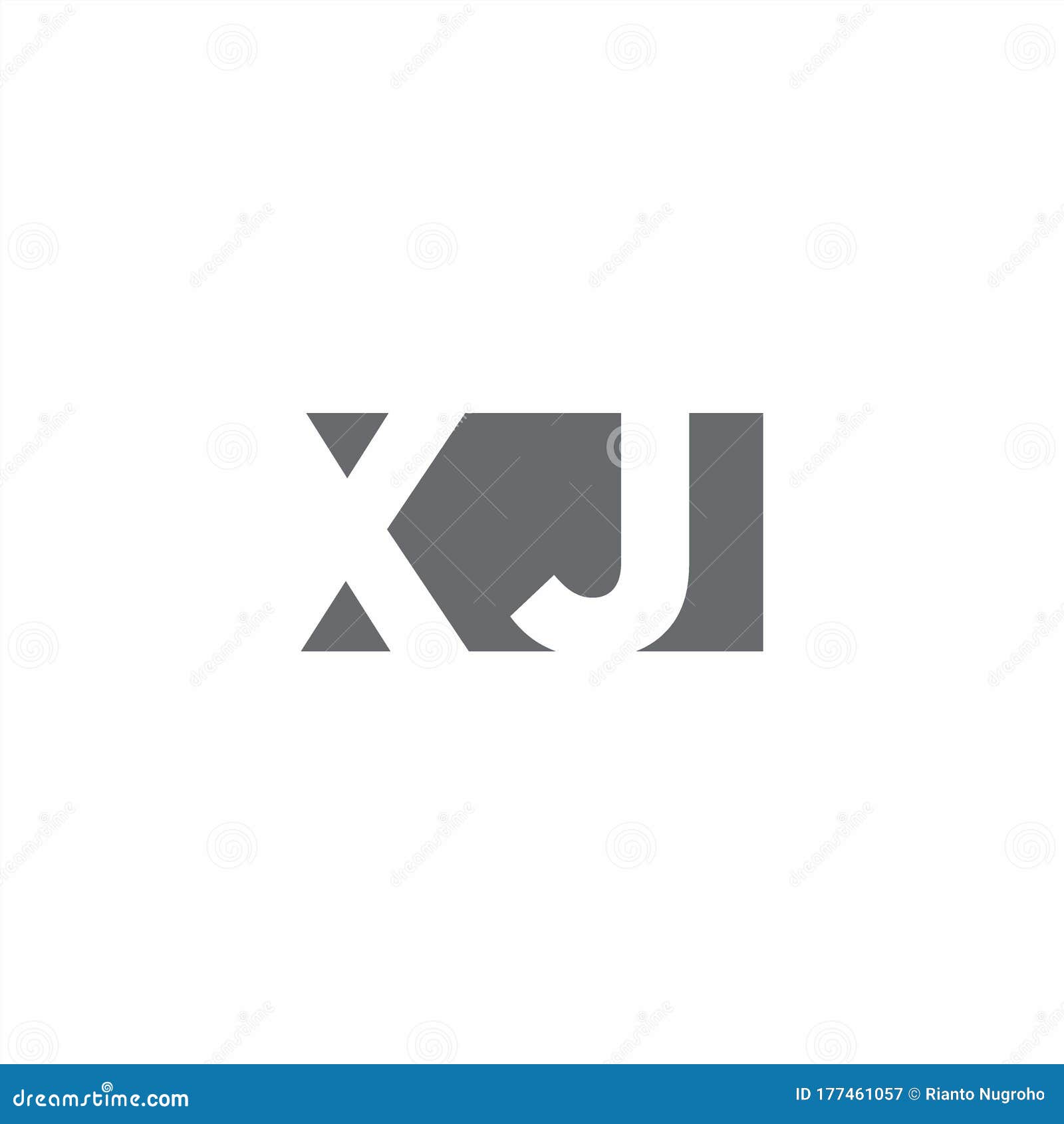 XJ Logo Monogram with Negative Space Style Design Template Stock Vector ...