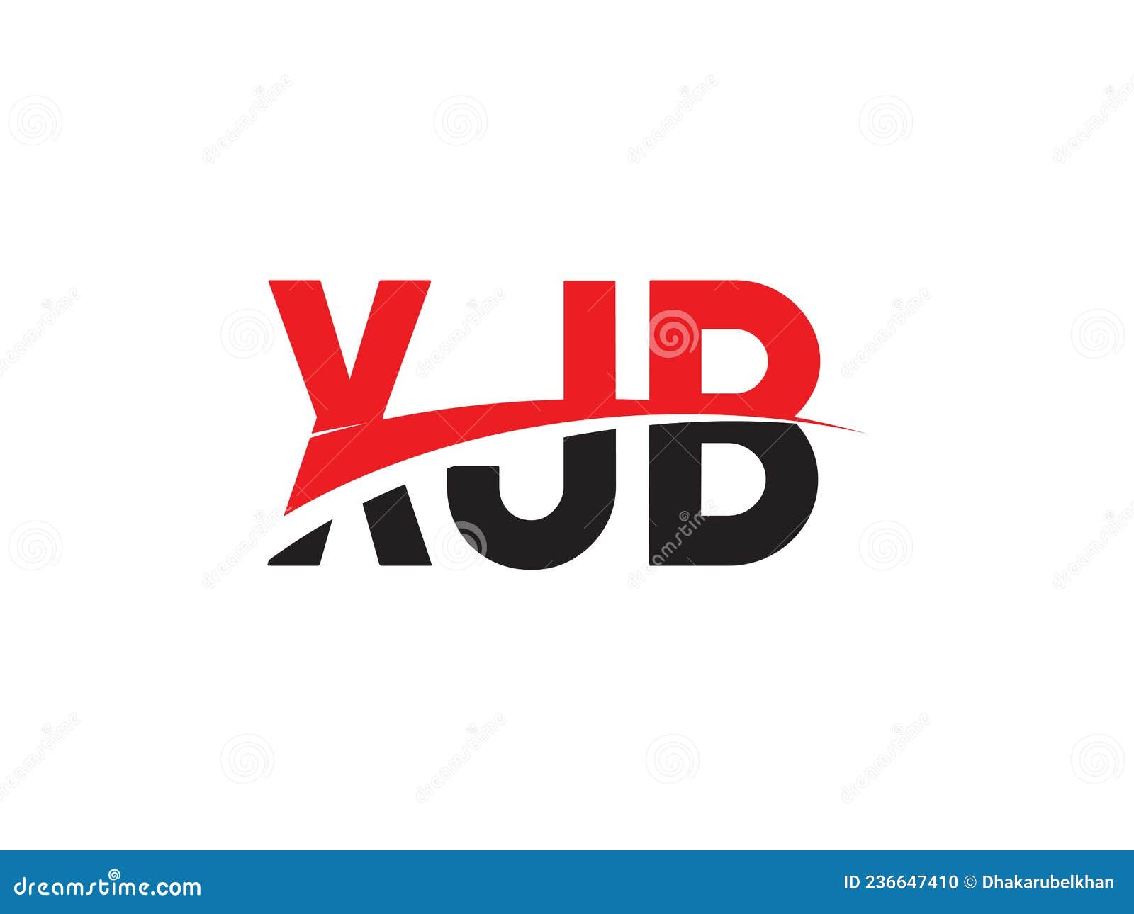 XJB Letter Initial Logo Design Vector Illustration Stock Vector ...