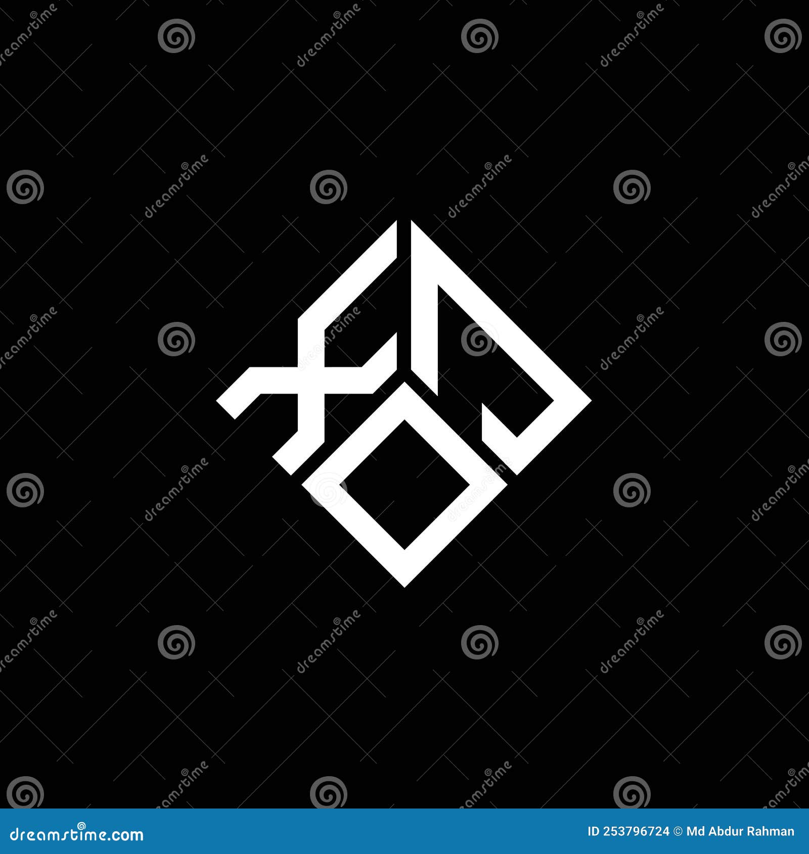 XJO Letter Logo Design on WHITE Background. XJO Creative Initials ...