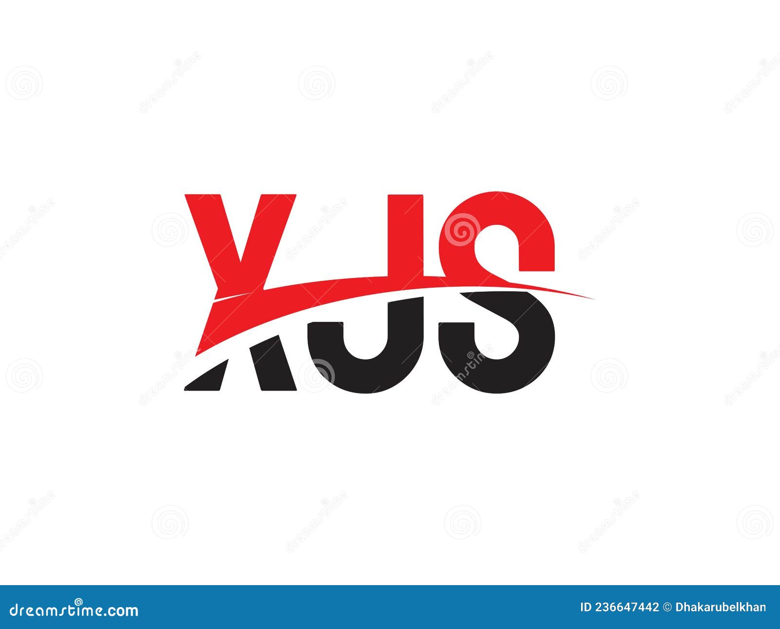 XJS Letter Initial Logo Design Vector Illustration Stock Vector ...