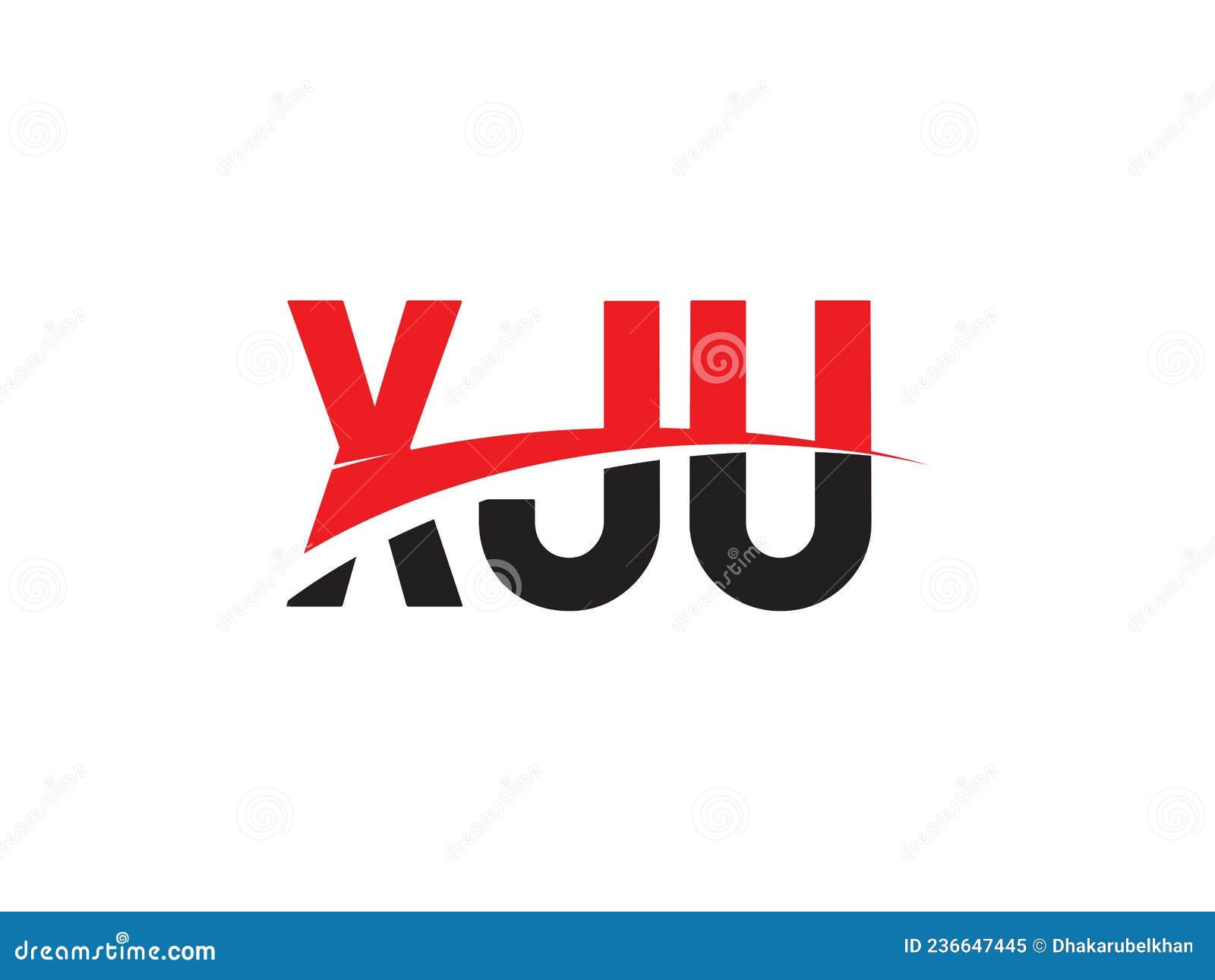 XJU Letter Initial Logo Design Vector Illustration Stock Vector ...